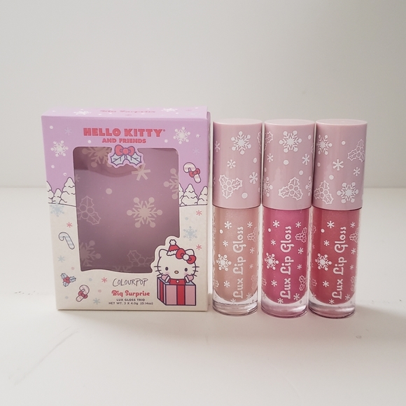 Colourpop | Makeup | Colourpop Hello Kitty Lux Gloss Trio Big Surprise | Poshmark